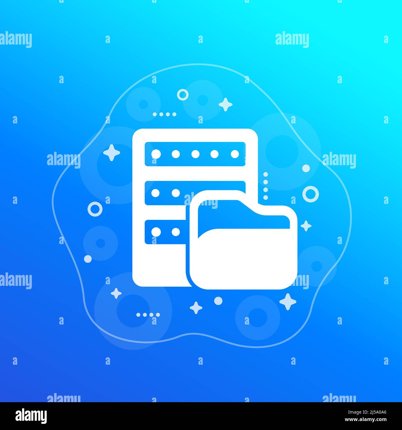 folder and server vector illustration Stock Vector Image & Art - Alamy