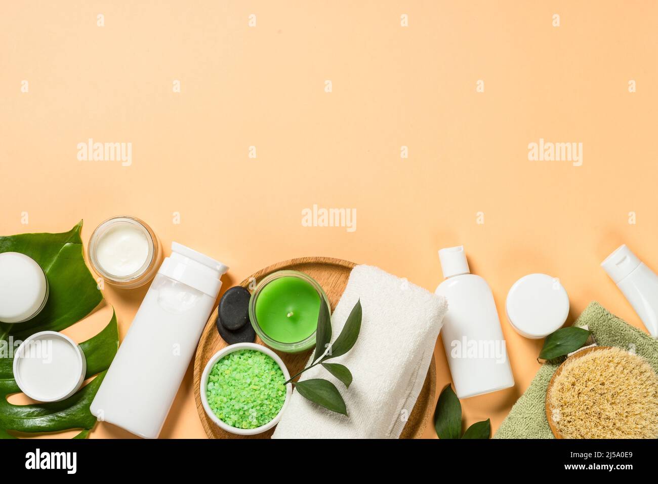 Spa wellness background. Top view Stock Photo - Alamy
