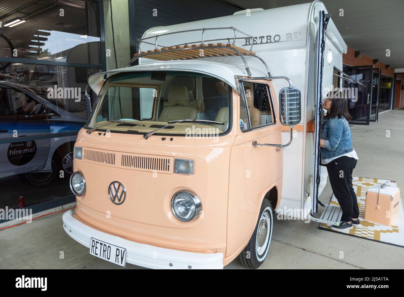 VW Volkswagen classic kombi RV rental vehicles at Sydney camping show ...