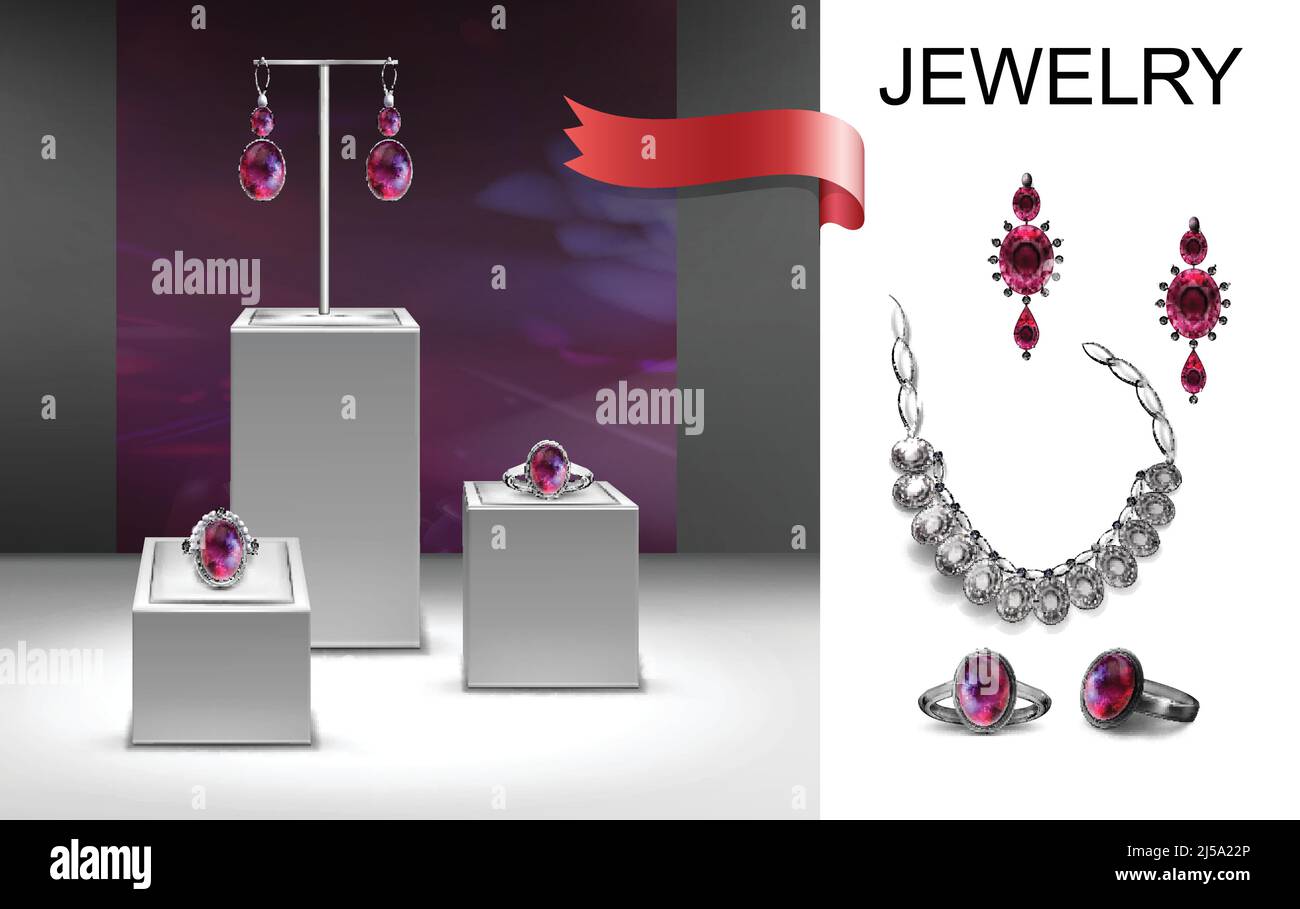 Jewelry stands Stock Vector Images - Alamy