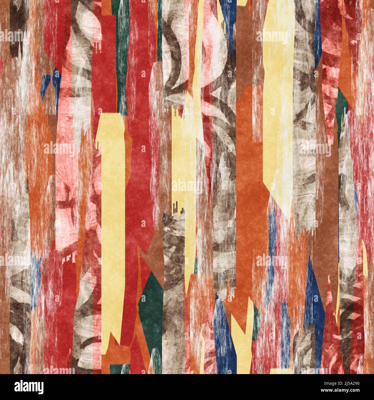 Seamless paper strip collage surface pattern design for print Stock ...