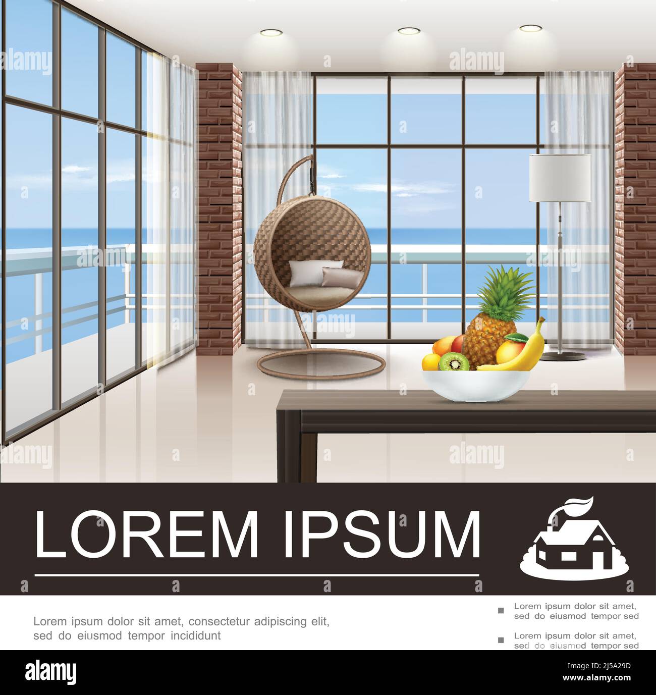 Living wicker Stock Vector Images - Alamy