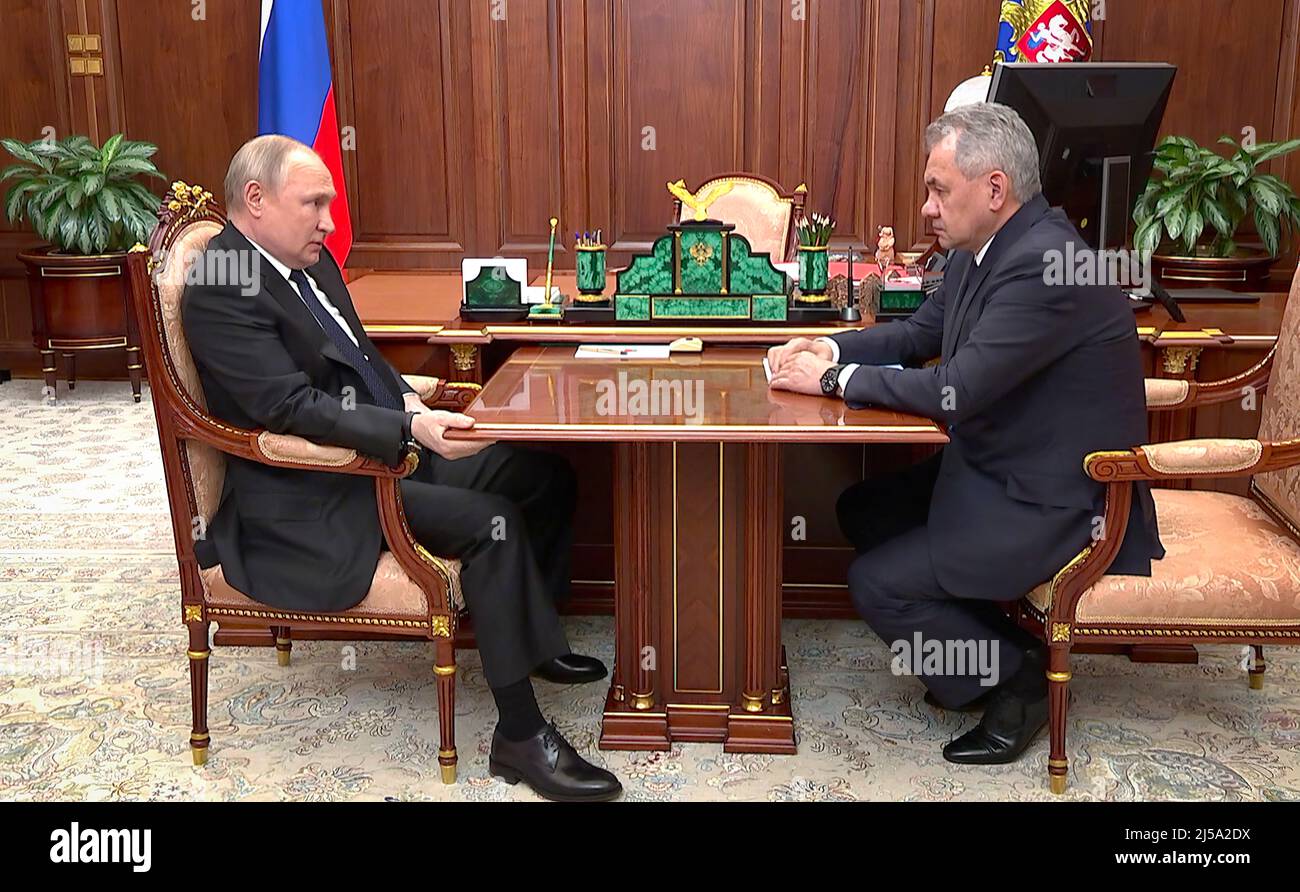 Putin and sergei shoigu 2022 hi-res stock photography and images - Alamy