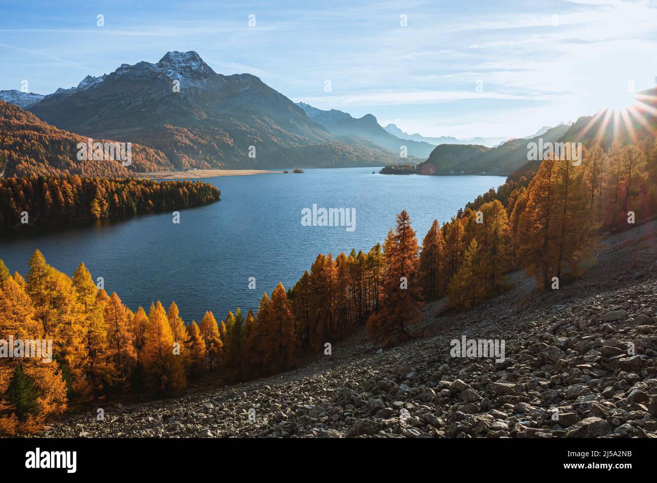 Beautiful village sils maria hi-res stock photography and images - Alamy