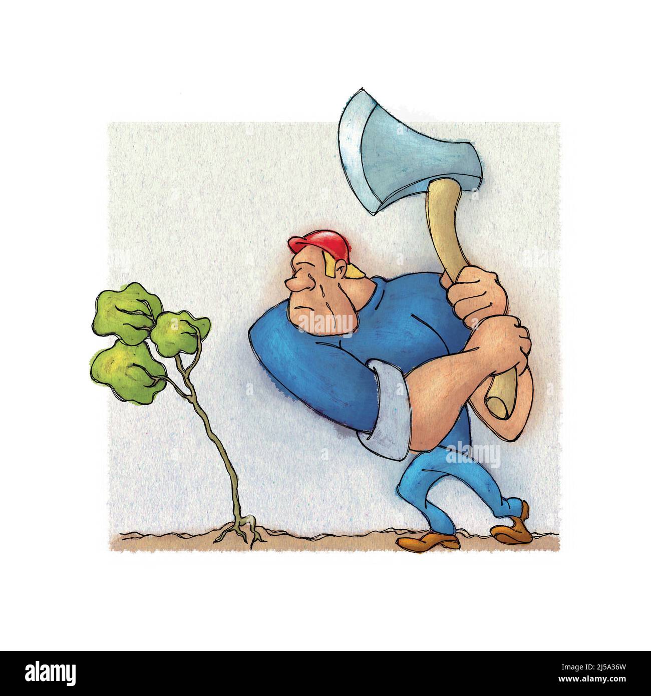 Deforestation erosion Cut Out Stock Images & Pictures - Alamy