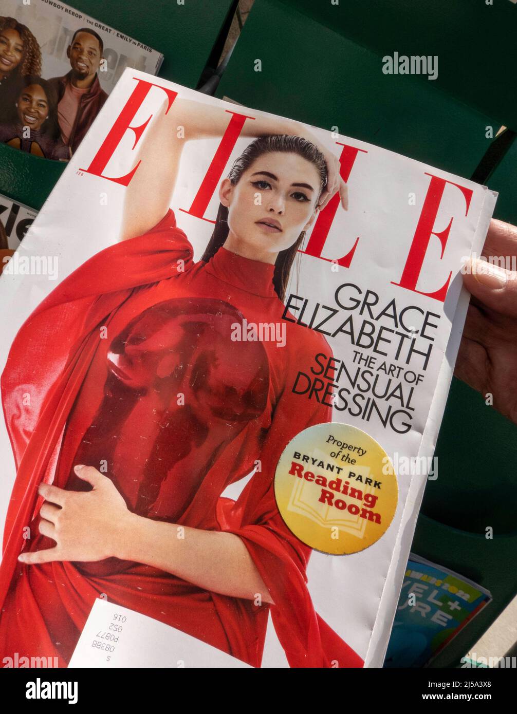 Elle magazine, property of the Bryant Park Reading room, is available ...