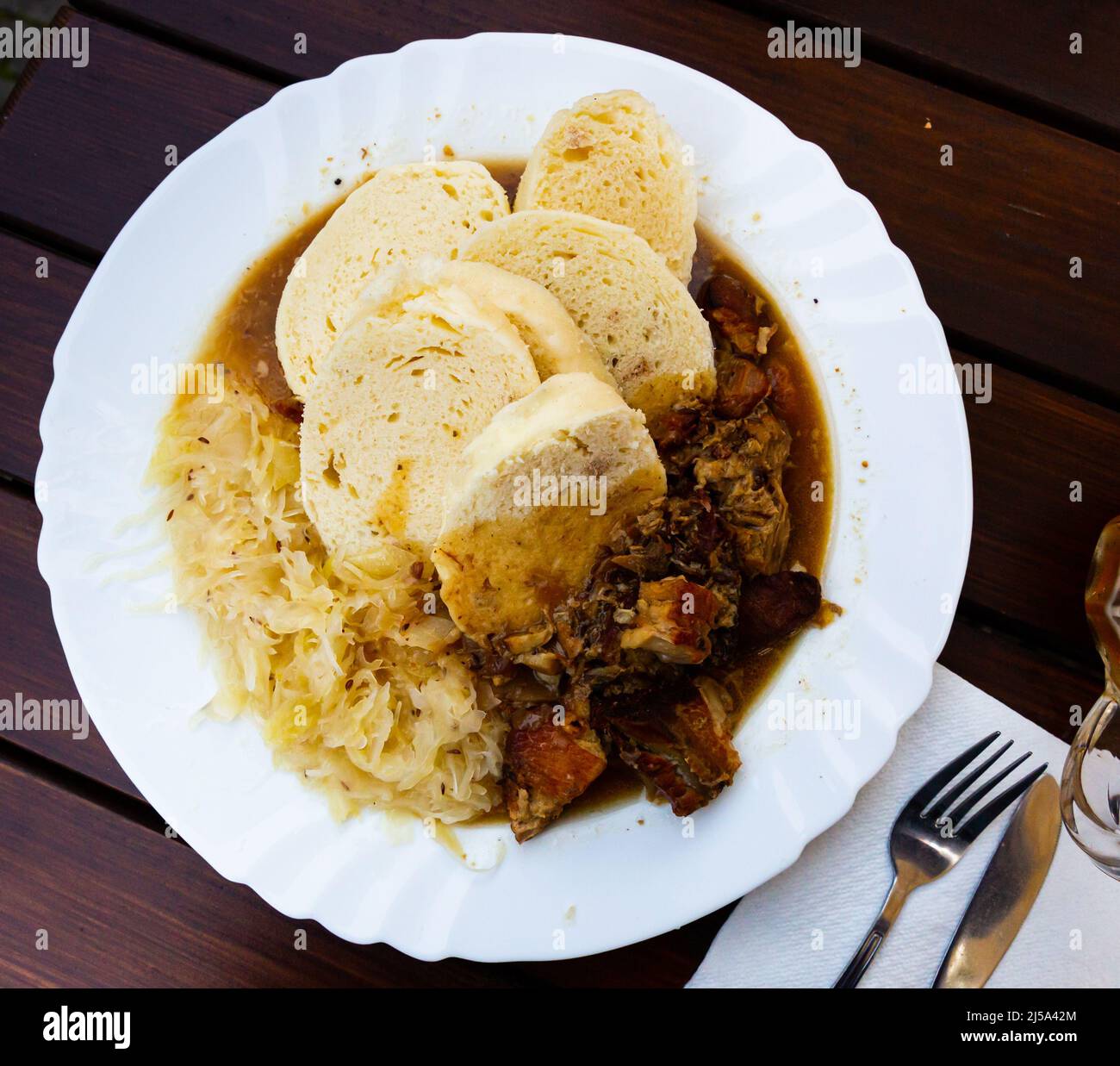 Moravian sparrow - traditional Czech dish Stock Photo - Alamy