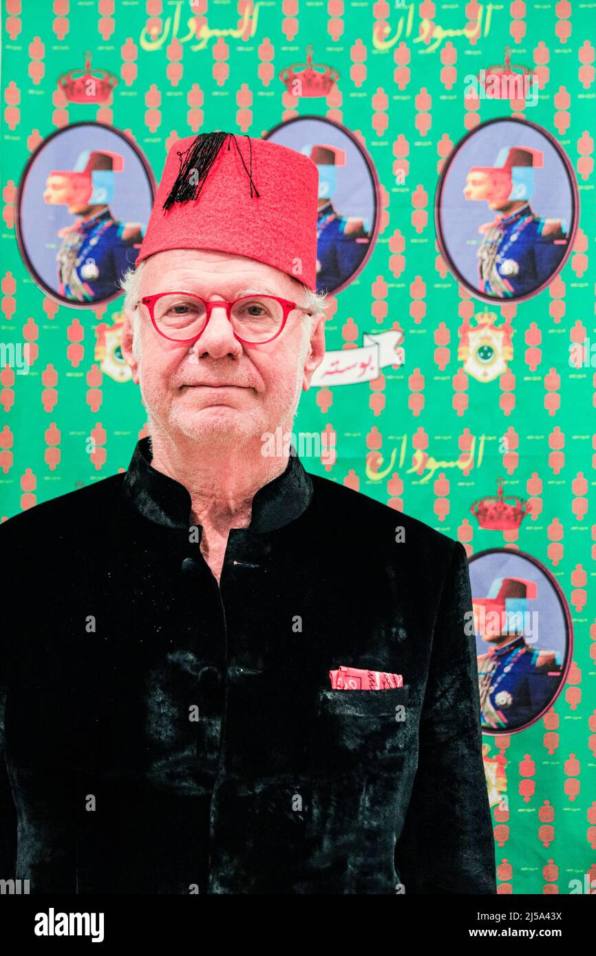 London, UK. 21st Apr, 2022. Gallery Director Christian Sulger-Buel with ...