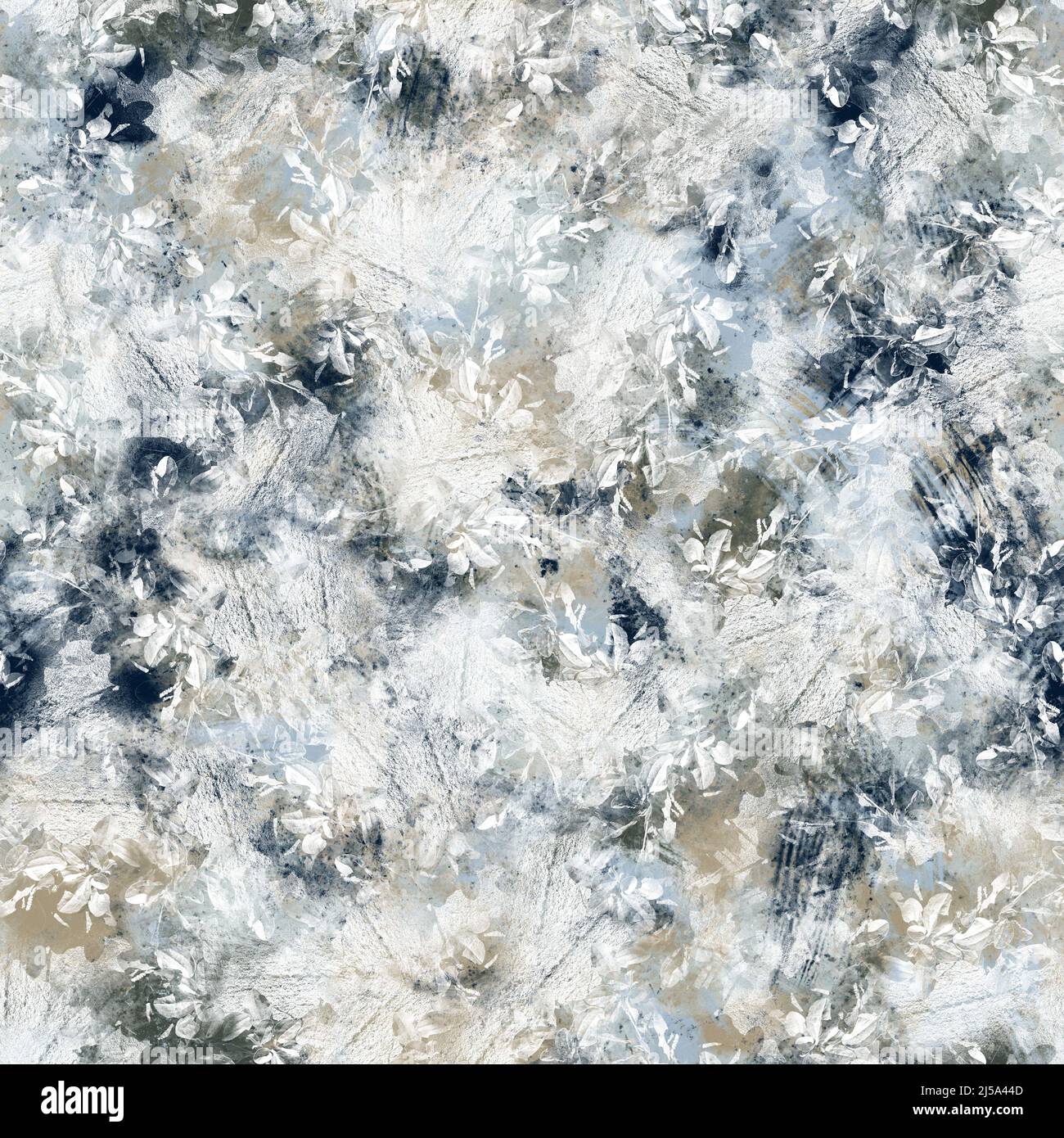 Seamless neutral and white grungy classic abstract surface pattern ...
