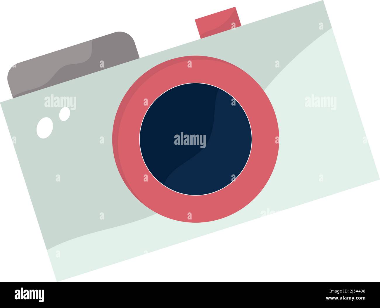 Isoloated colored camera icon Cute design Vector Stock Vector Image ...