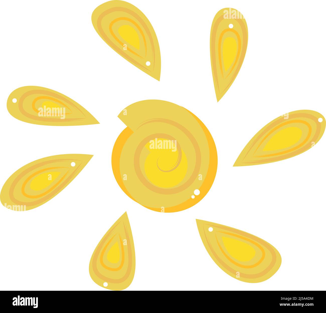 Isolated colored sun icon Cute design Vector Stock Vector Image & Art ...