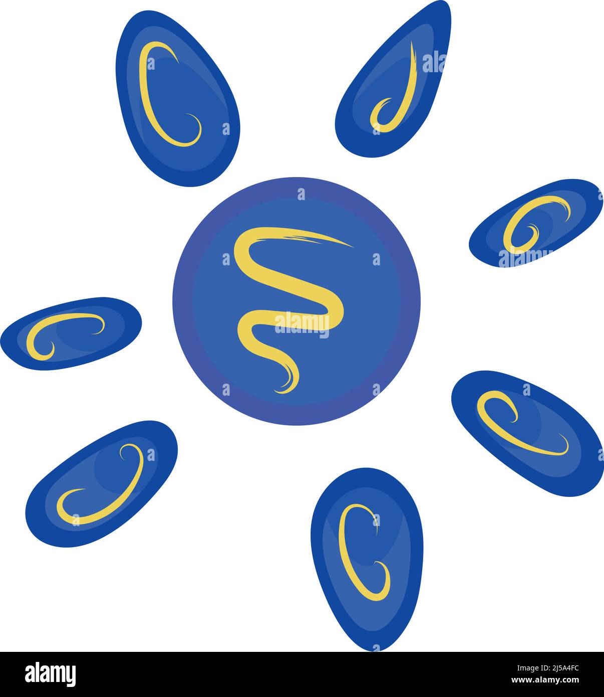 Isolated colored sun icon Cute design Vector Stock Vector Image & Art ...