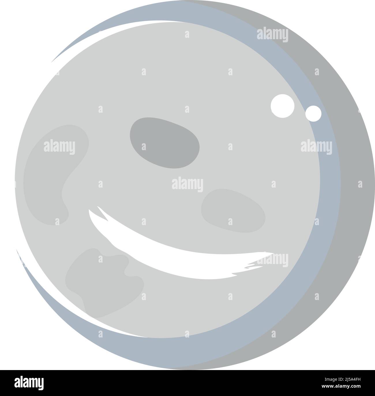 Isolated colored moon icon Cute design Vector Stock Vector Image & Art ...