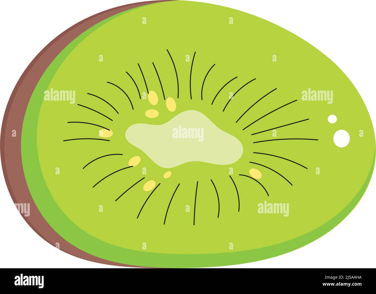 Isolated colored kiwi icon Cute design Vector Stock Vector Image & Art ...
