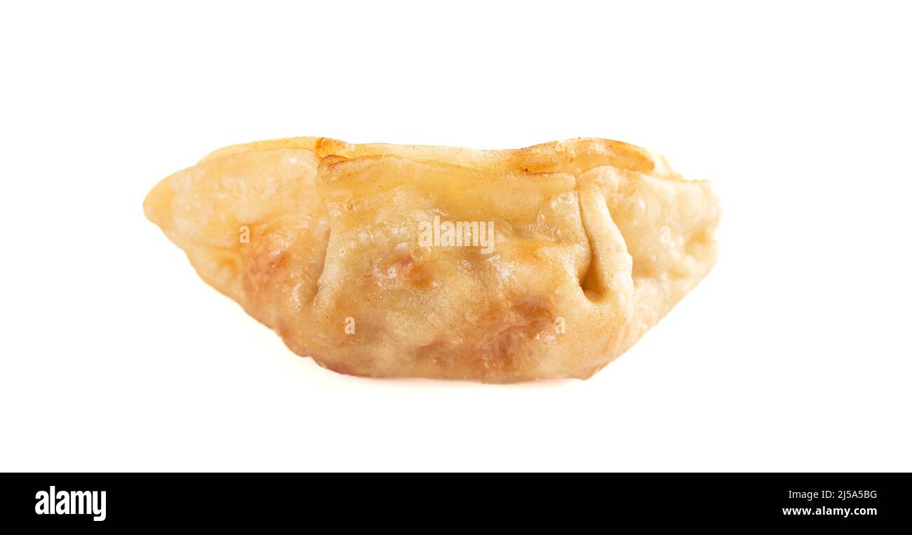 Potsticker Dumpling on a White Background Stock Photo - Alamy