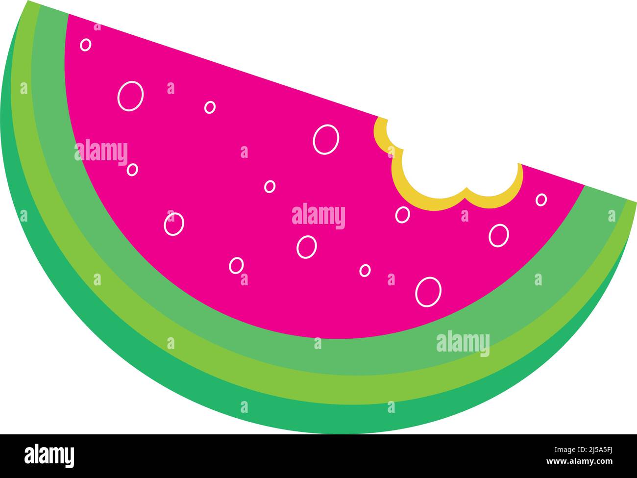 Isolated colored watermelon icon Cute design Vector Stock Vector Image ...