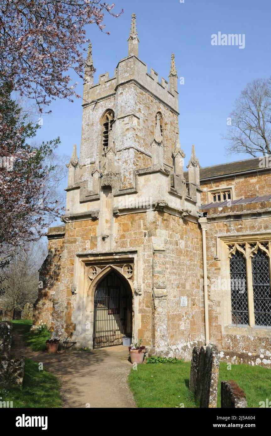 St Peter ad Vincula Church, South Newington, Oxfordshire Stock Photo ...