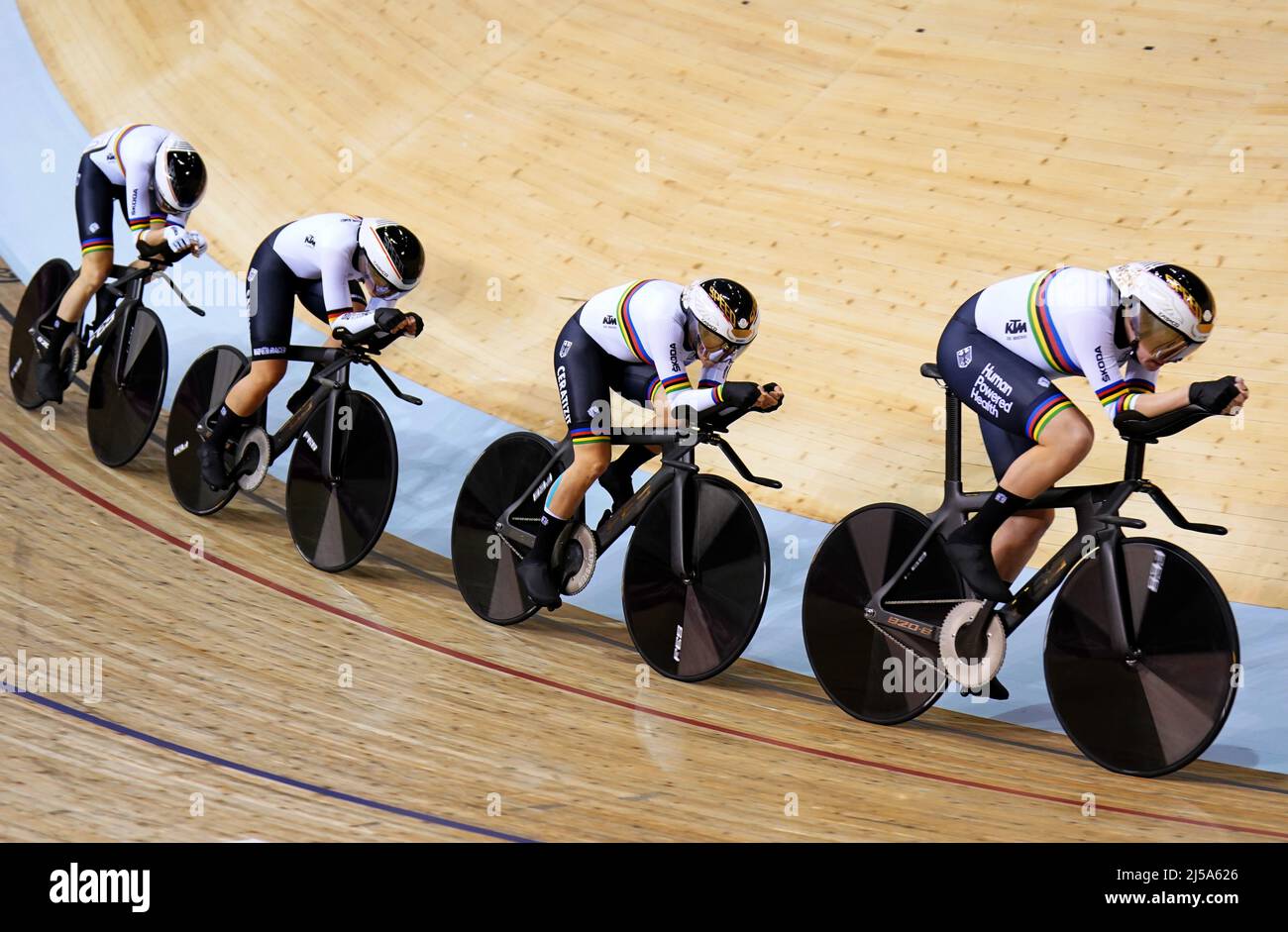 Germany's Franziska Brausse, Lisa Klein, Mieke Kroger and Laura ...