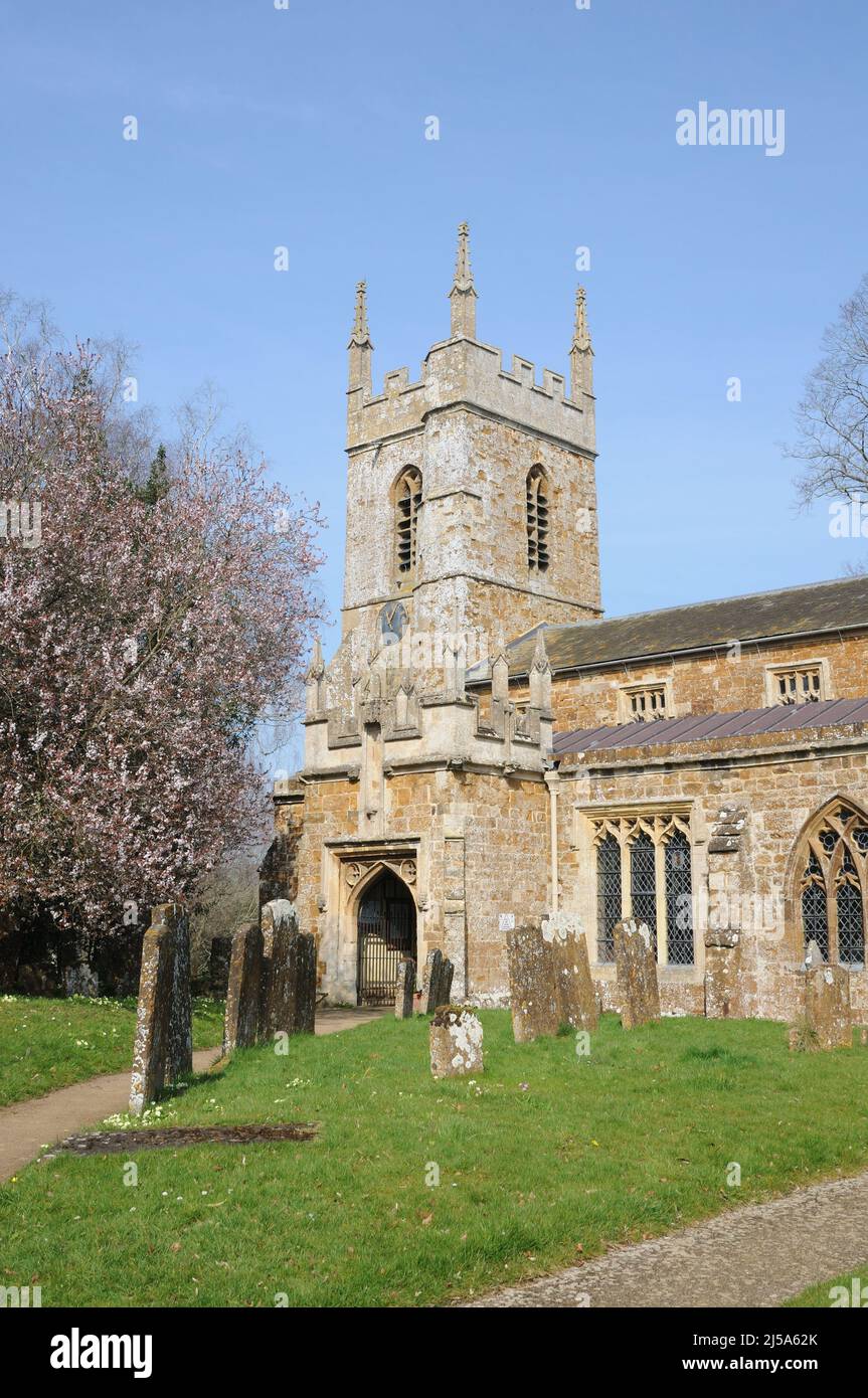 St Peter ad Vincula Church, South Newington, Oxfordshire Stock Photo ...