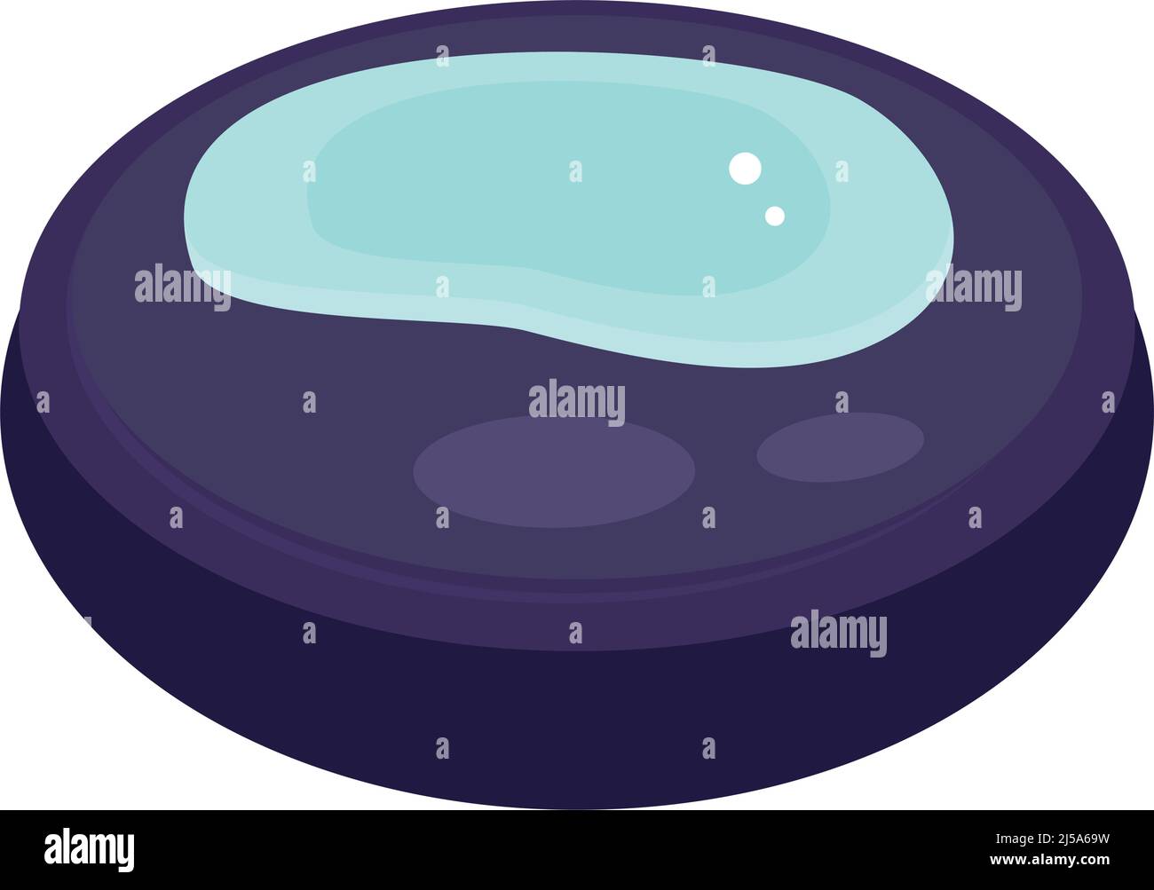 Isolated spa pebble with water icon Vector Stock Vector Image & Art - Alamy