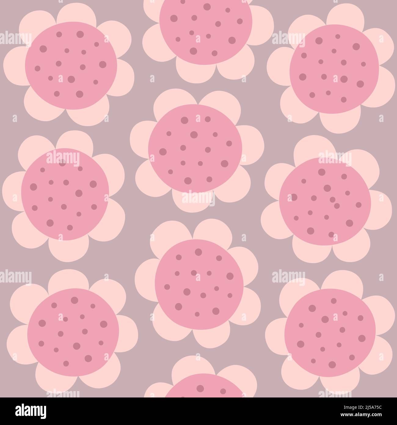 Flower pastel pink pattern 3 Stock Vector Image & Art - Alamy