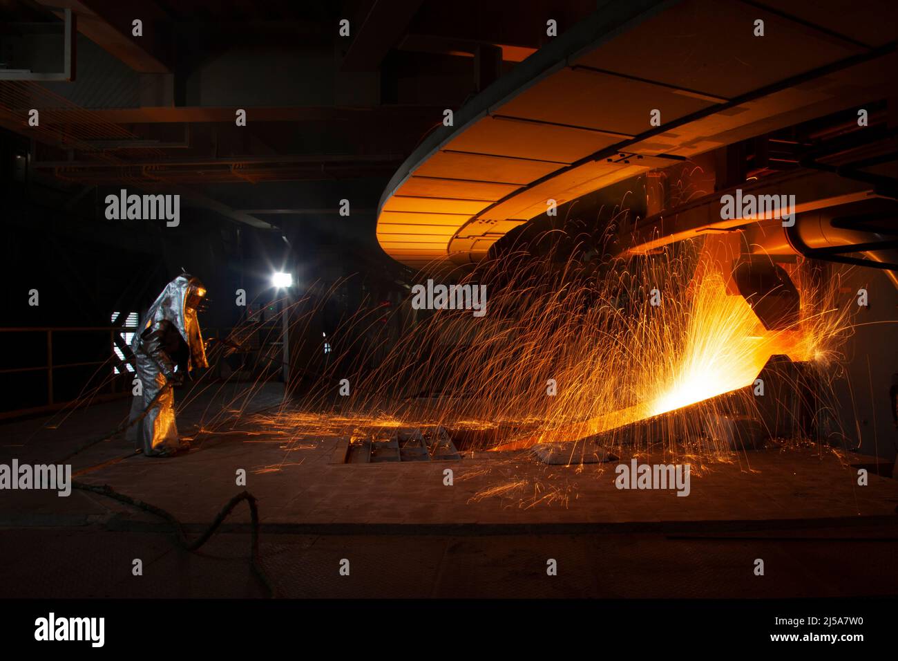 Factory Furnace Ignition (4 Stock Photo - Alamy