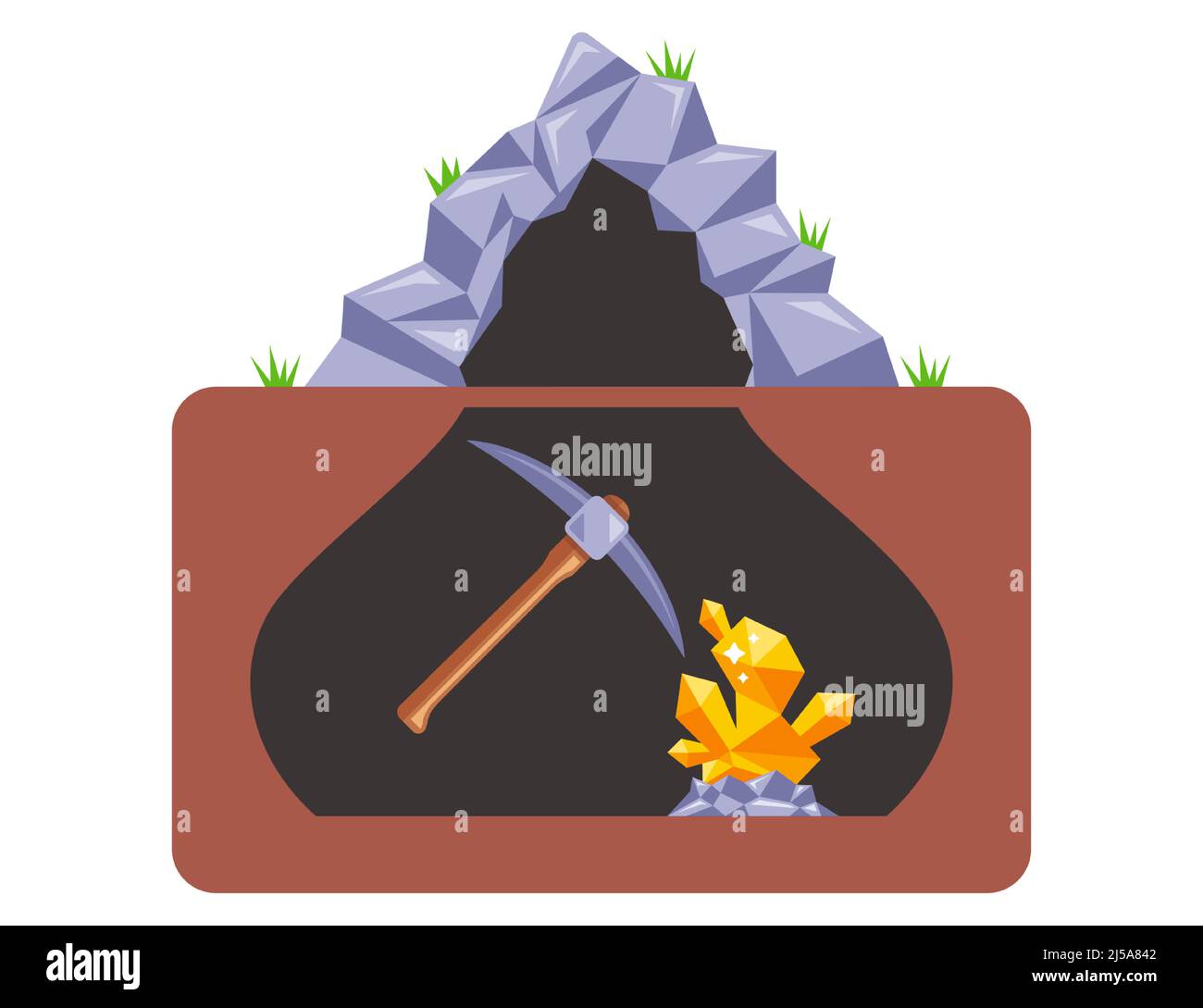 Jewel cave Stock Vector Images - Alamy