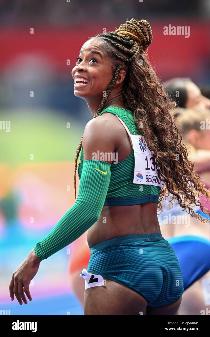 Victoria Cristina Rosa participating in the Belgrade 2022 World Indoor ...