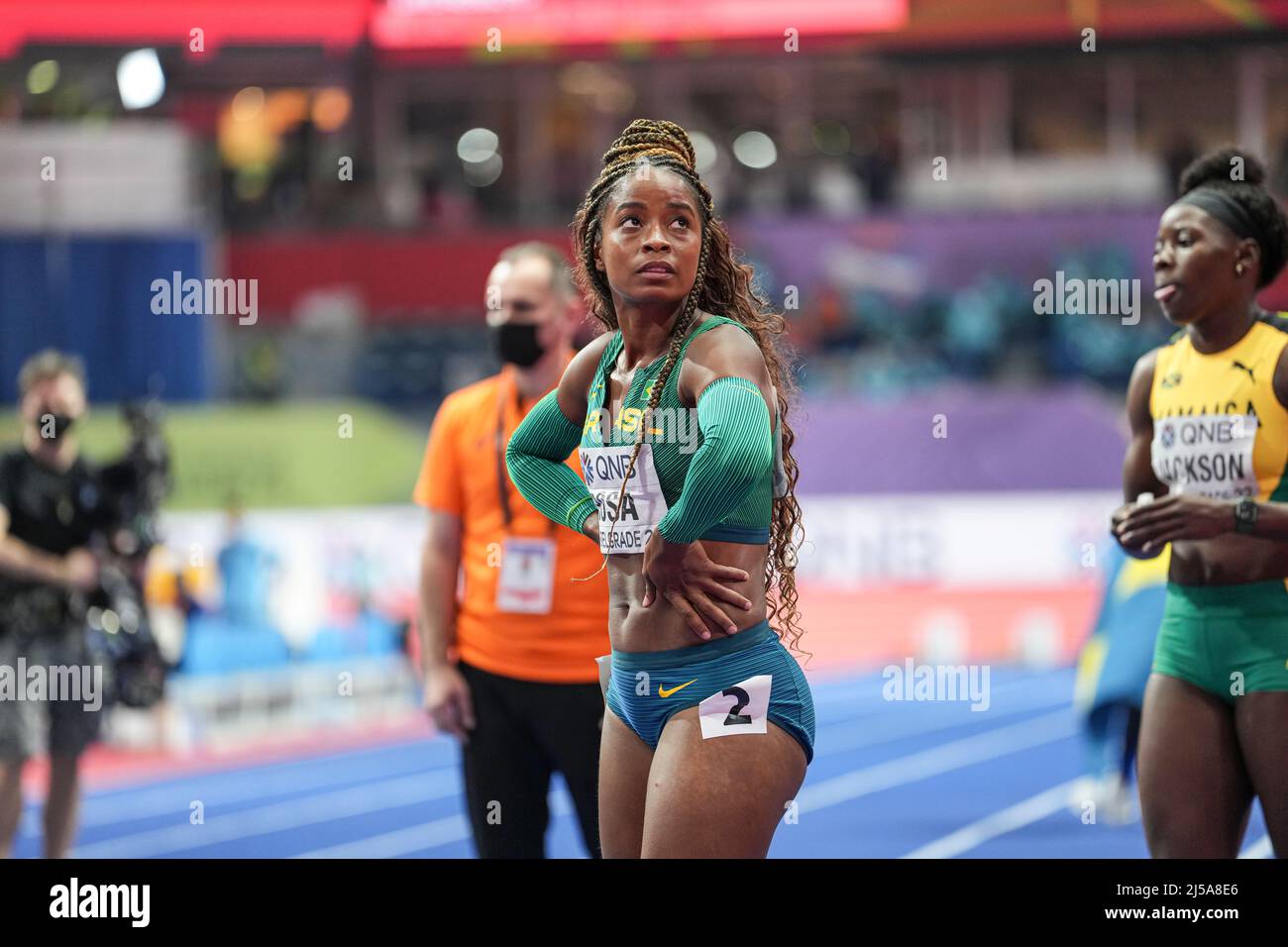 Victoria Cristina Rosa participating in the Belgrade 2022 World Indoor ...