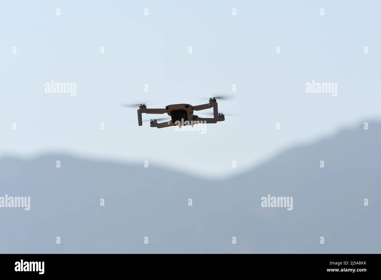 PARK RANGER: A drone surveils the beautiful mountainous region at the ...