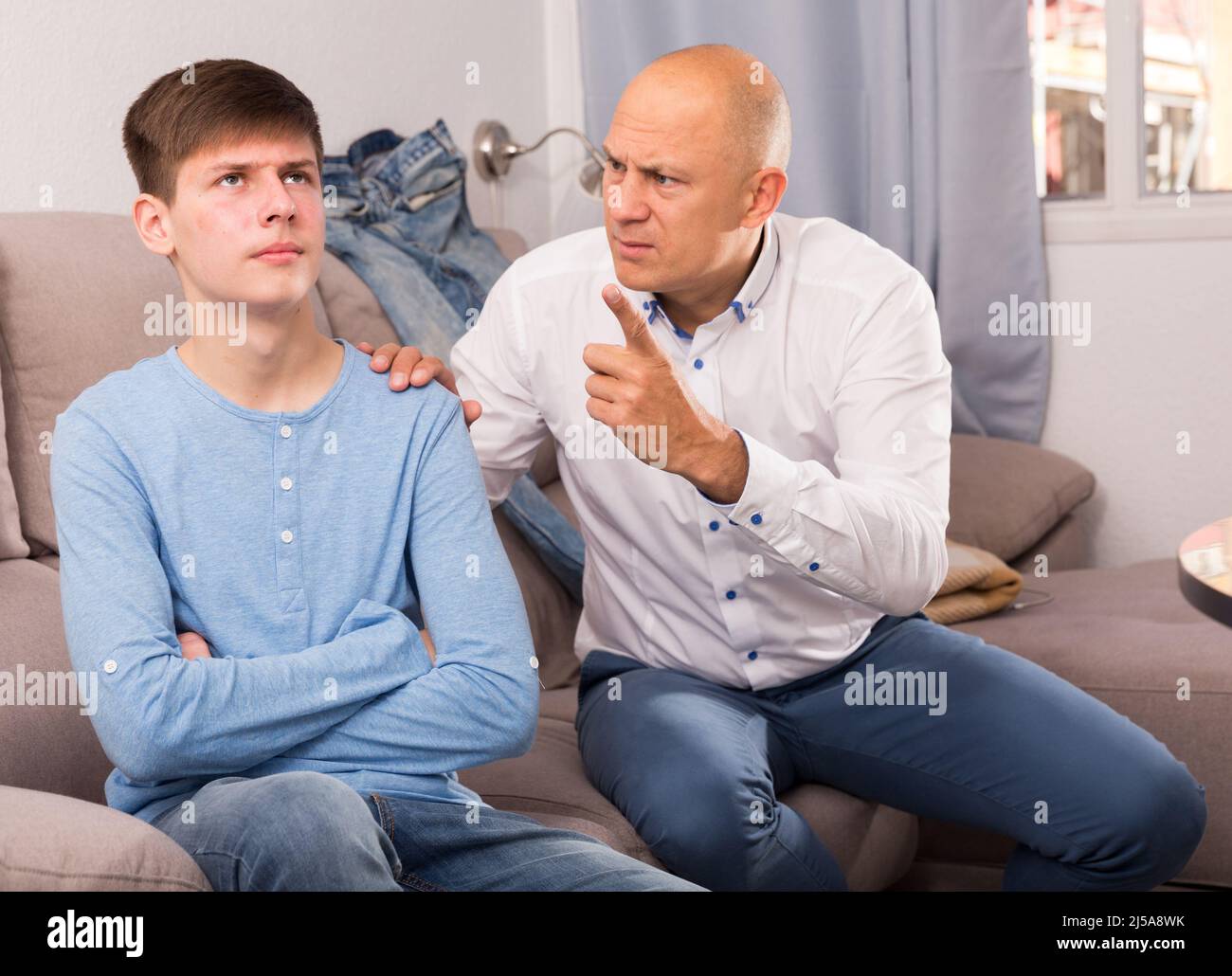 Strict father family hi-res stock photography and images - Alamy