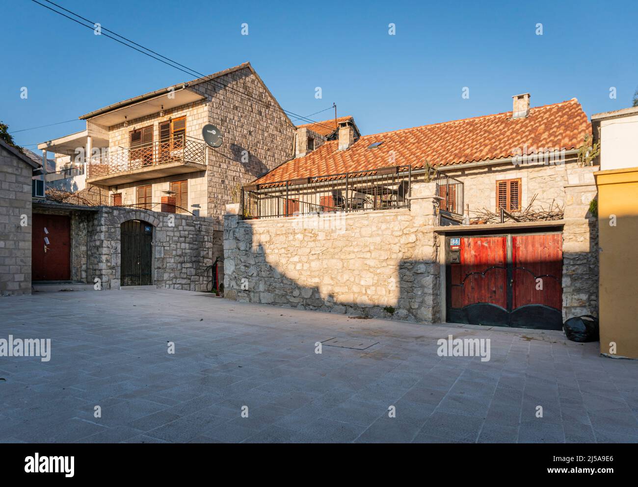 Ancient buildings in the old town of Trebinje, Bosnia and Herzegovina ...