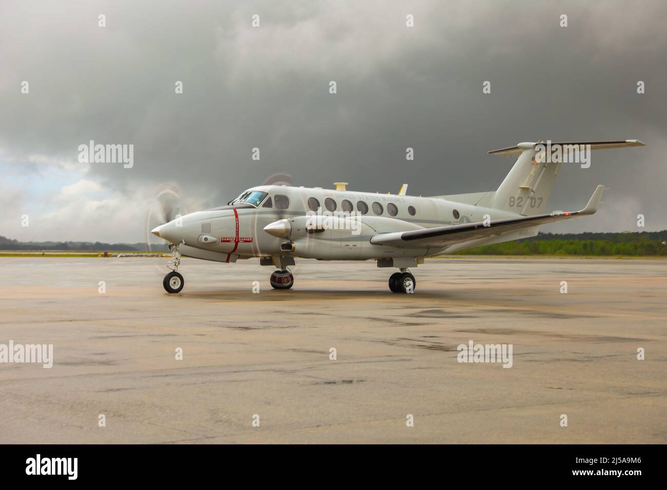 U.S. Marine Corps C-12 lands on Merritt Field at Marine Corps Air ...