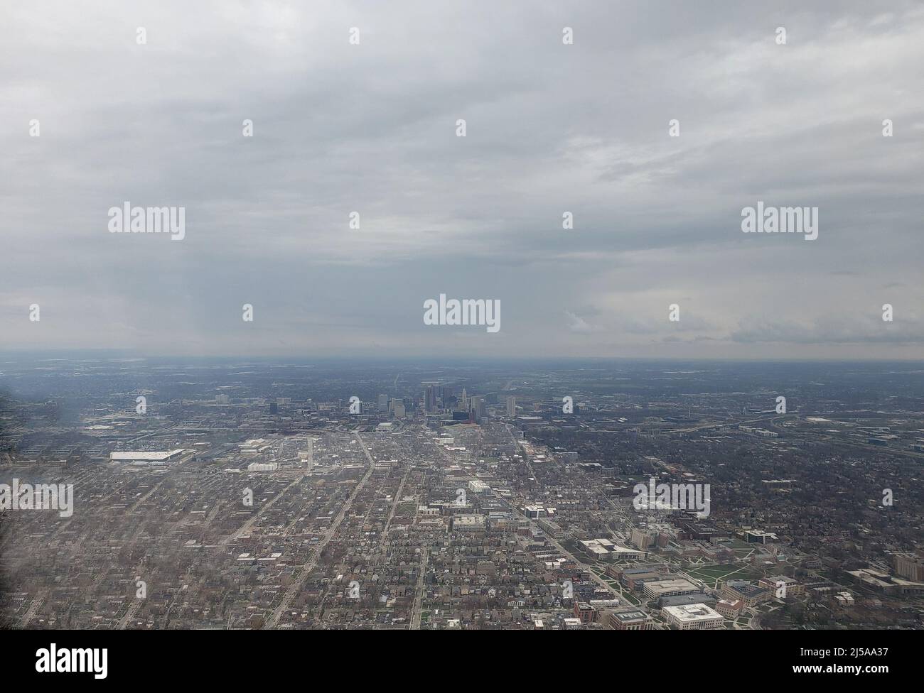 Columbus, Ohio seen from a plane Stock Photo - Alamy