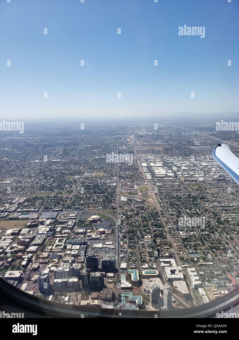 Phoenix, Arizona seen from a plane Stock Photo - Alamy