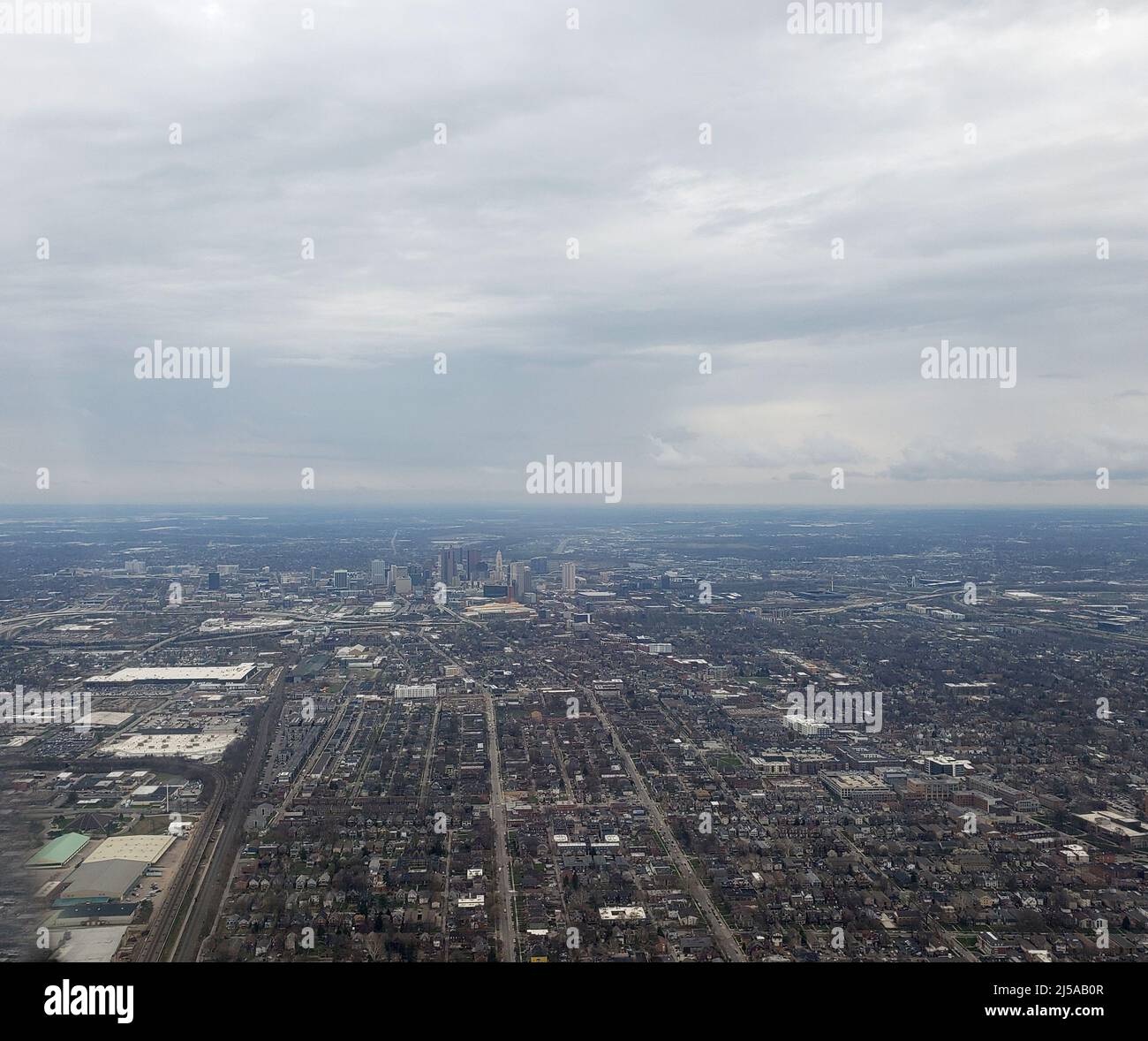 Columbus, Ohio seen from a plane Stock Photo - Alamy