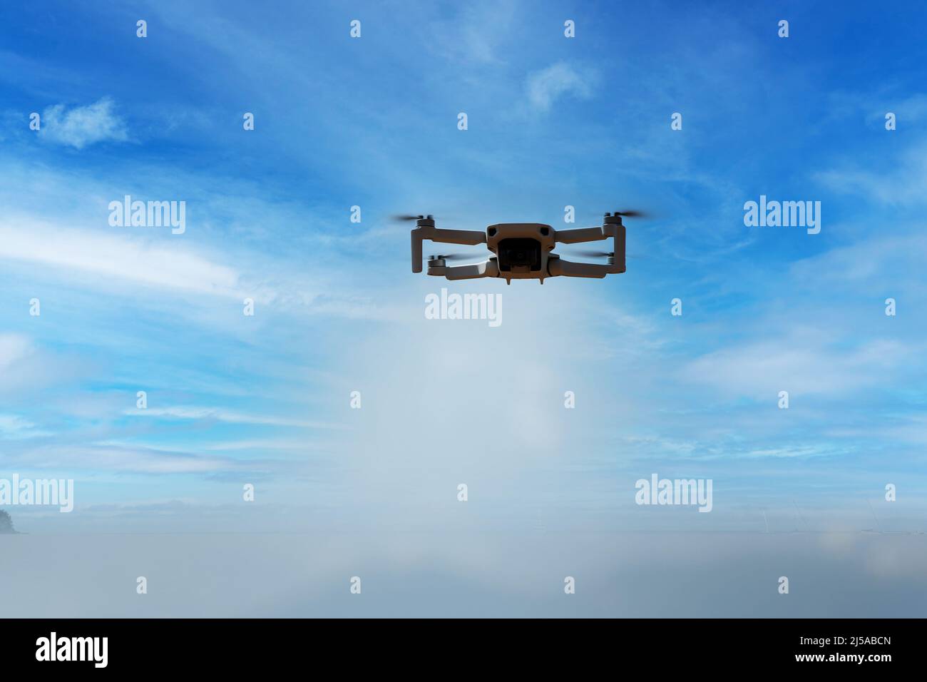 PARK RANGER: A drone surveils the beautiful mountainous region at the ...