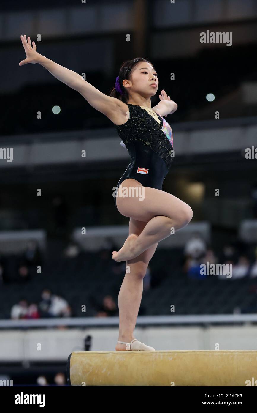Tokyo, Japan. 21st Apr, 2022. Urara Ashikawa Artistic Gymnastics : The ...