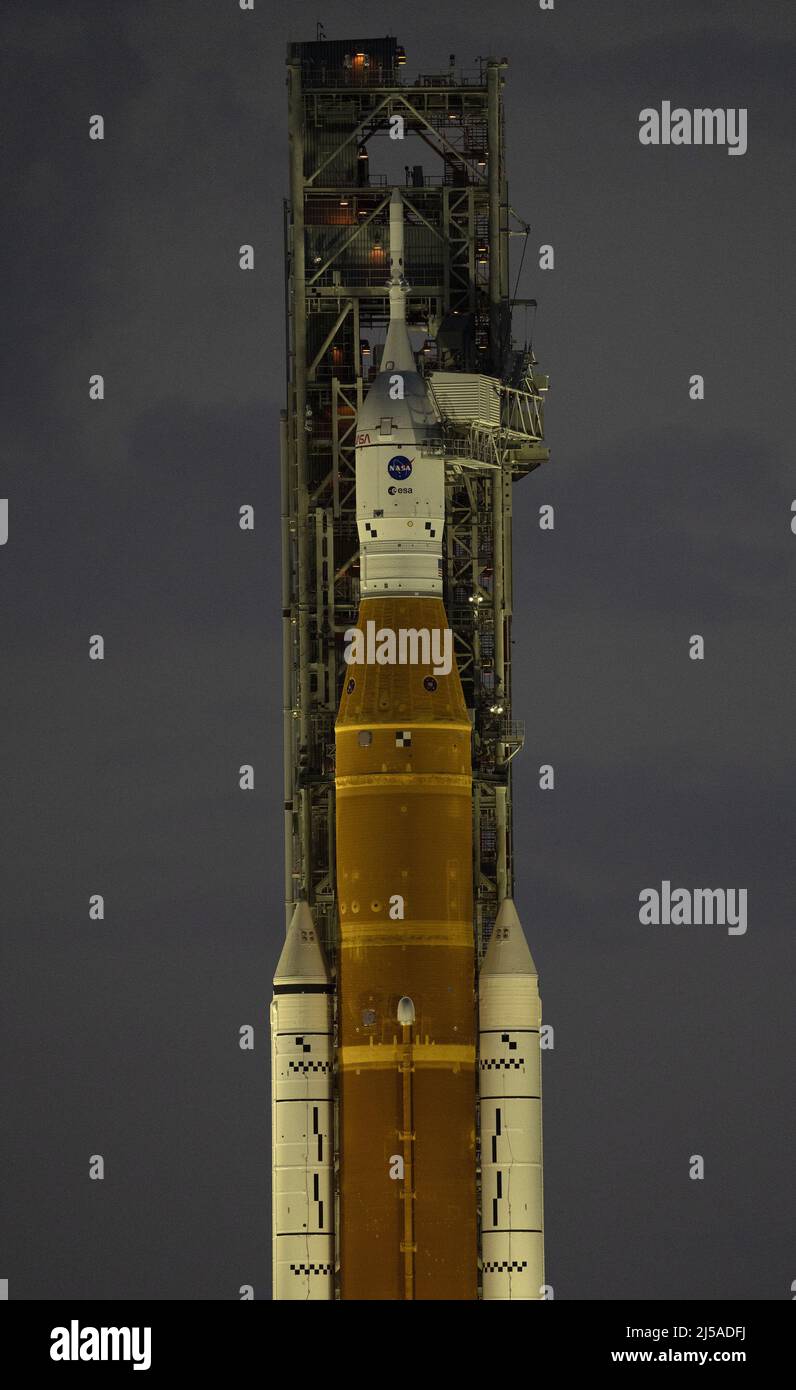 Cape Canaveral, USA. 21st Apr, 2022. NASA's Space Launch System (SLS ...