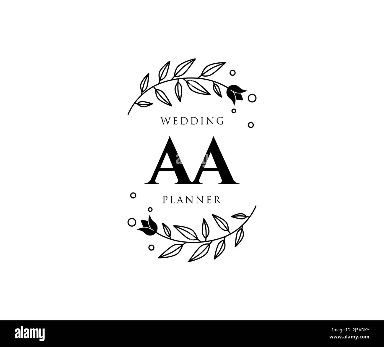 Aa monogram vector vectors hi-res stock photography and images - Alamy