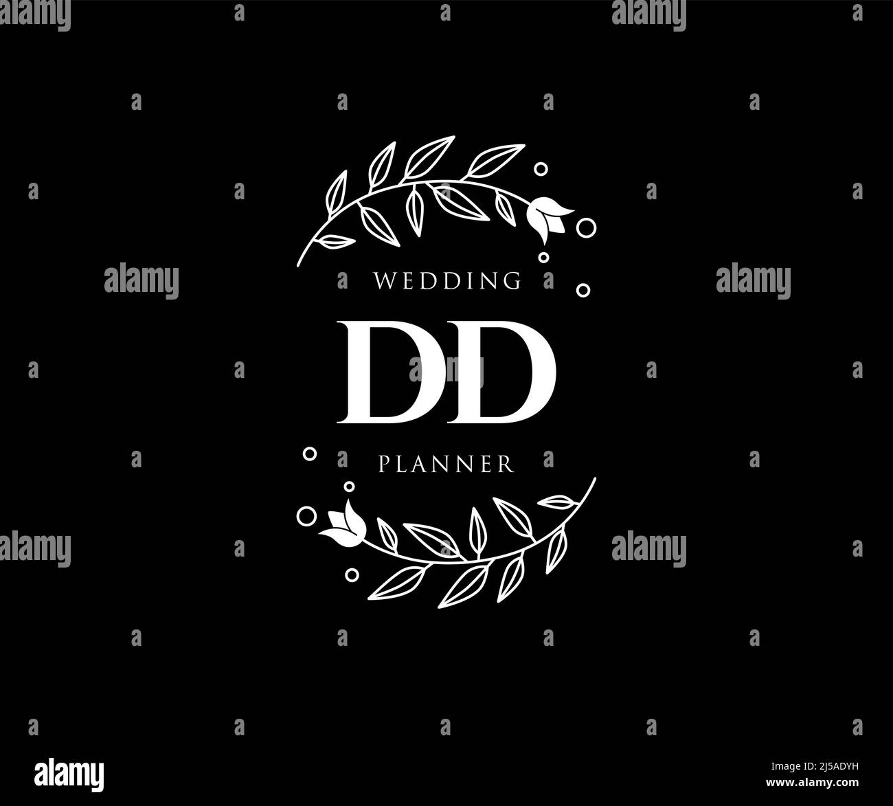 DD Initials letter Wedding monogram logos collection, hand drawn modern ...