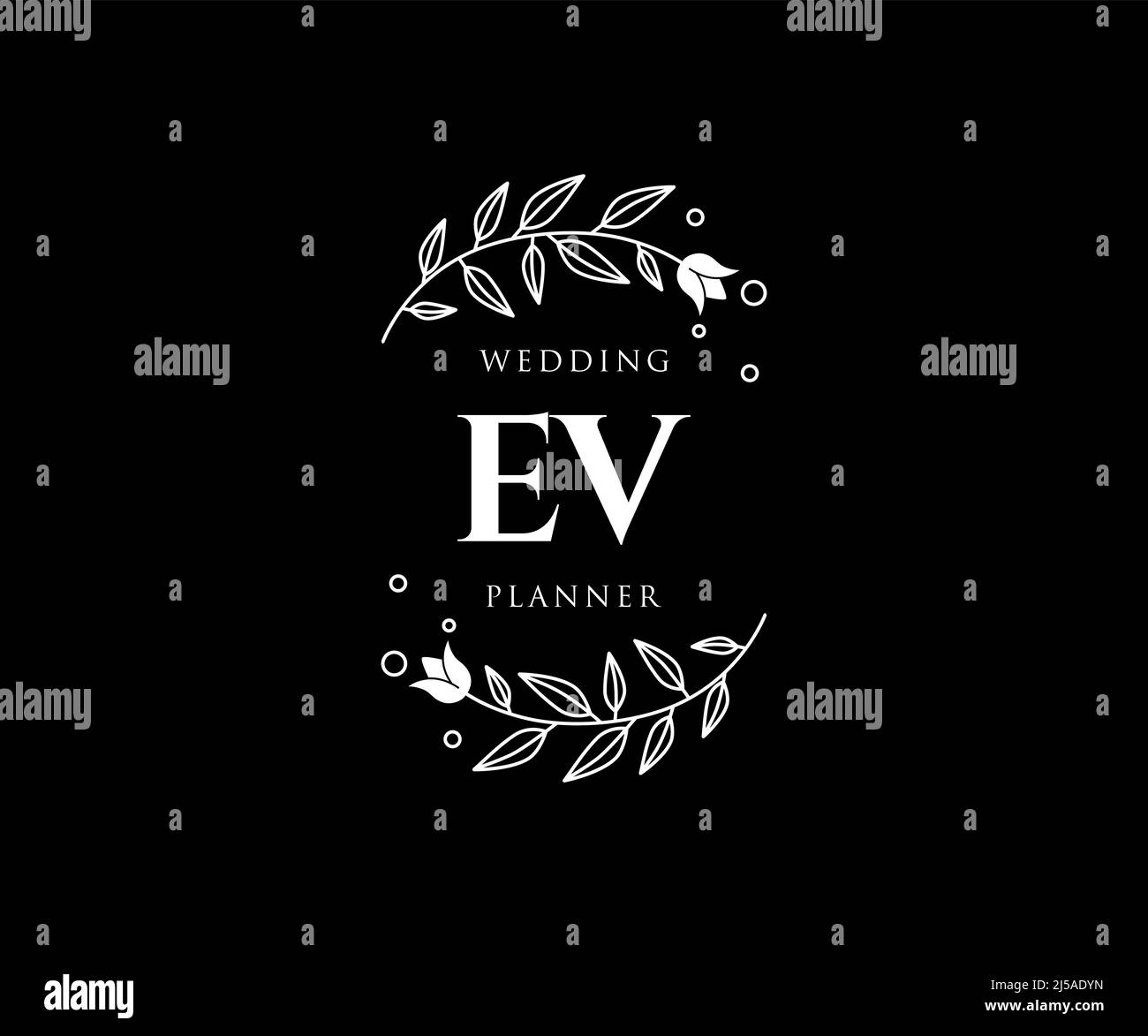 EV Initials letter Wedding monogram logos collection, hand drawn modern minimalistic and floral ...