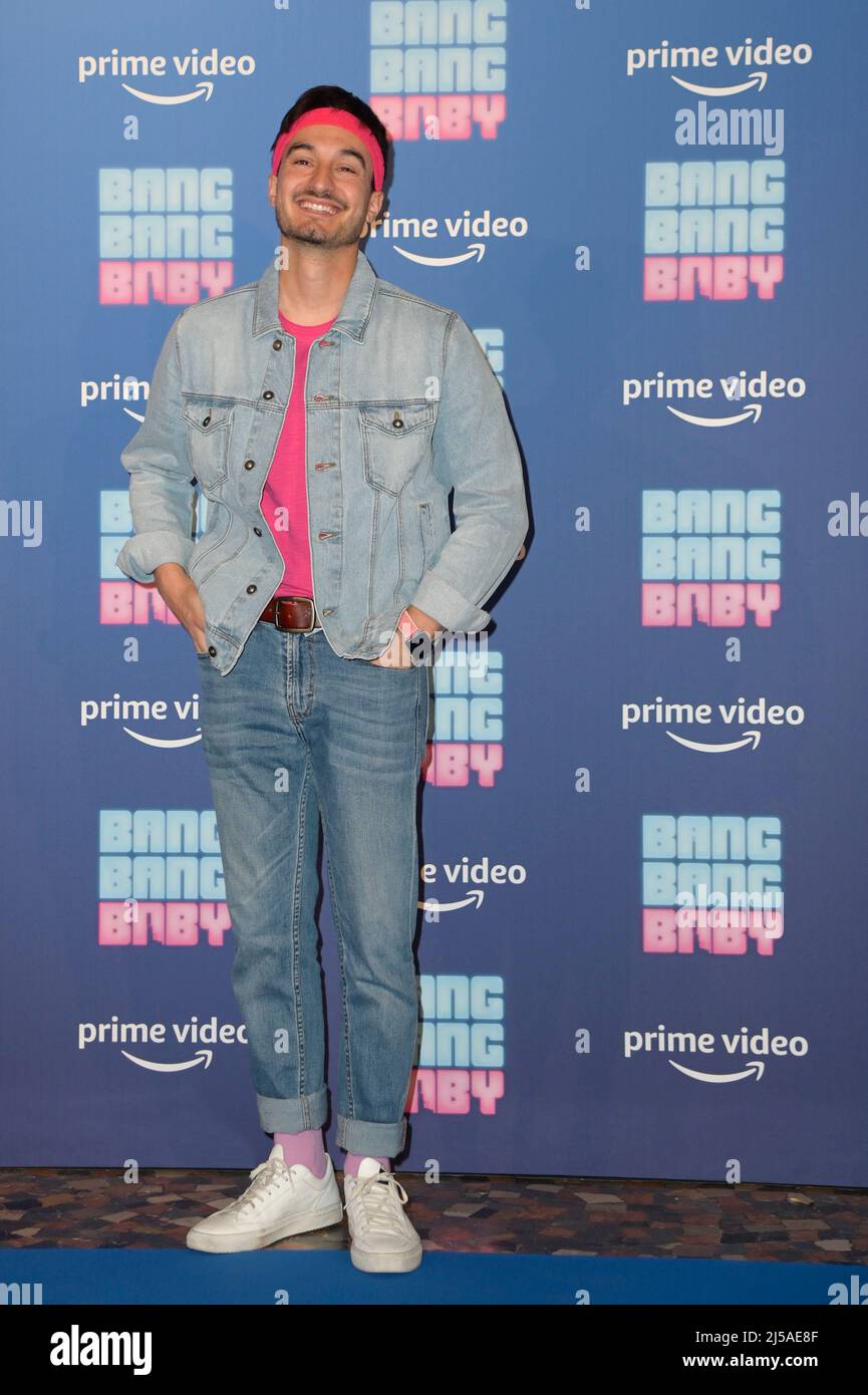 Rome, Italy. 21st Apr, 2022. Andrea Dianetti attends the blu carpet of ...