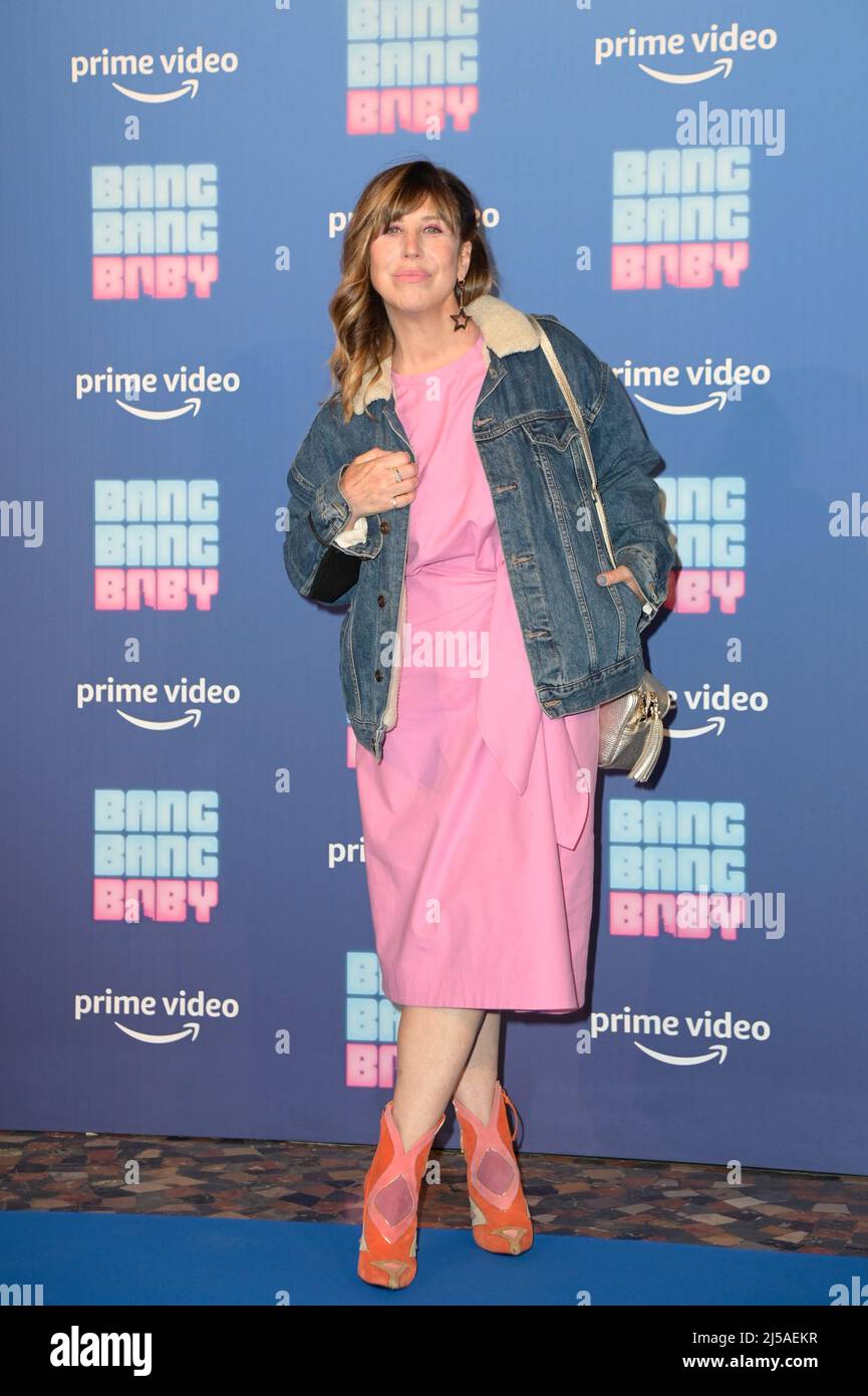 Michela Andreozzi attends the blu carpet of the premiere of Prime Video ...
