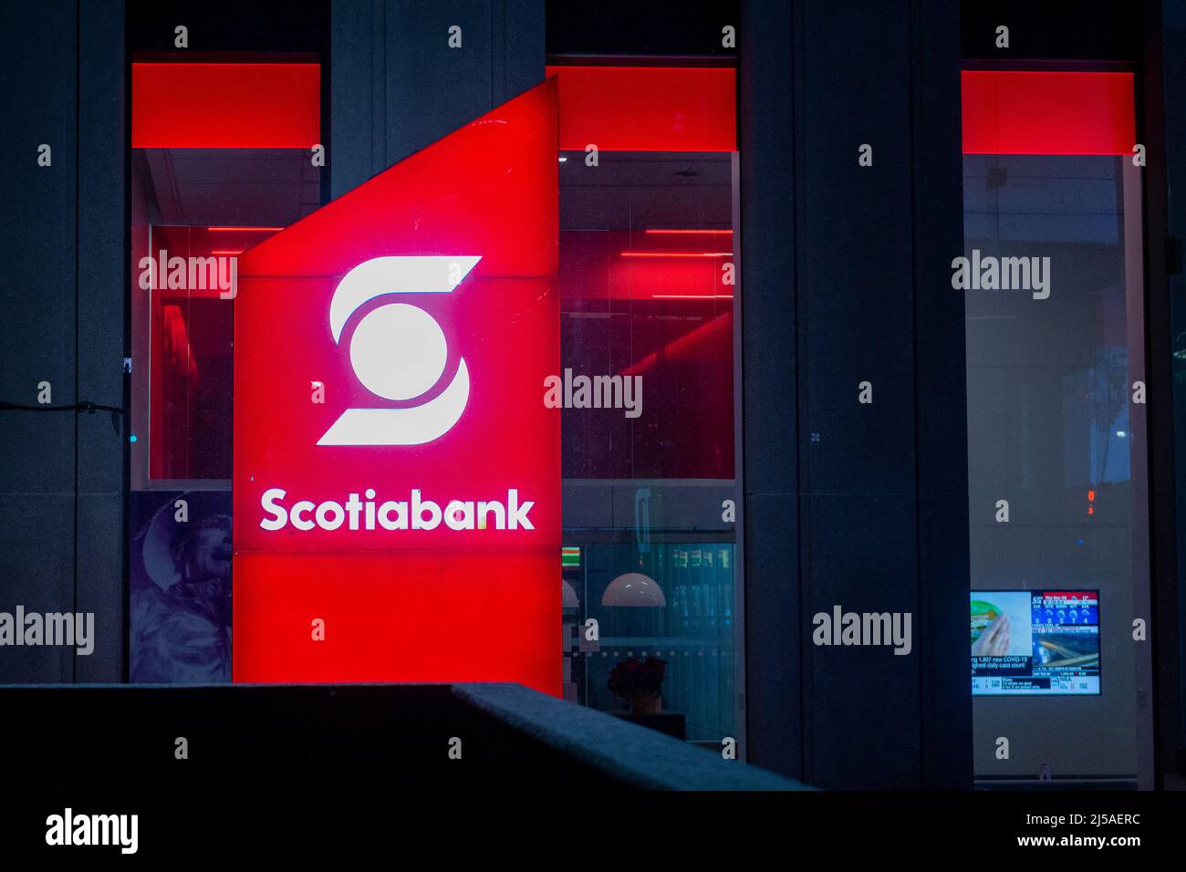 Toronto, ON, Canada – December 05, 2021: The logo and brand sign of ...