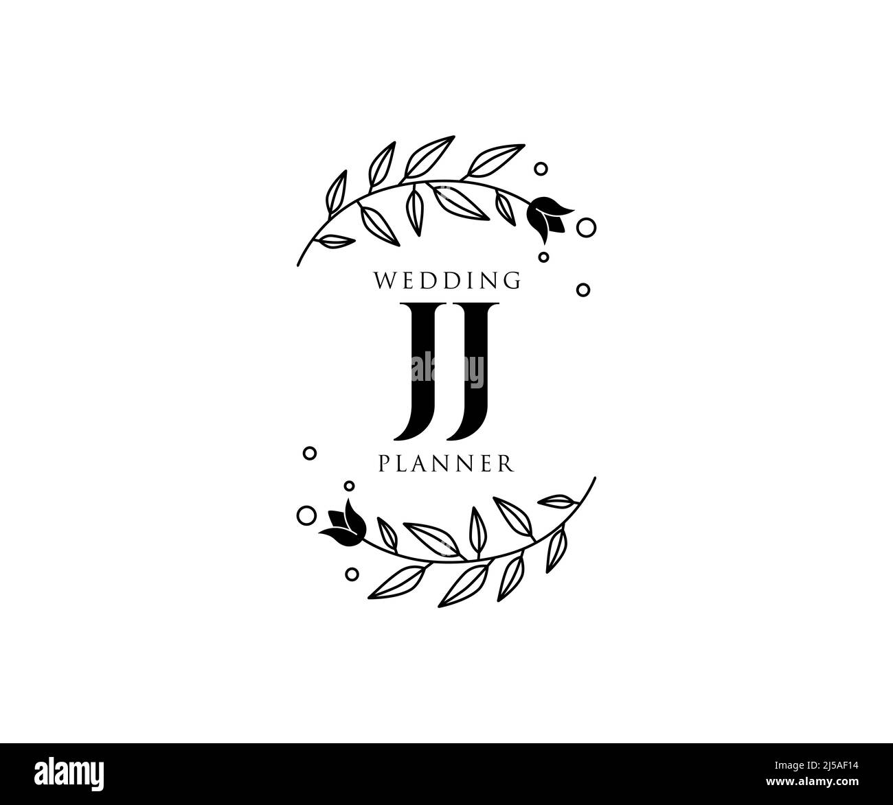 JJ Initials letter Wedding monogram logos collection, hand drawn modern ...