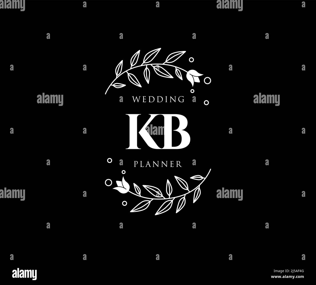 KB Initials letter Wedding monogram logos collection, hand drawn modern ...