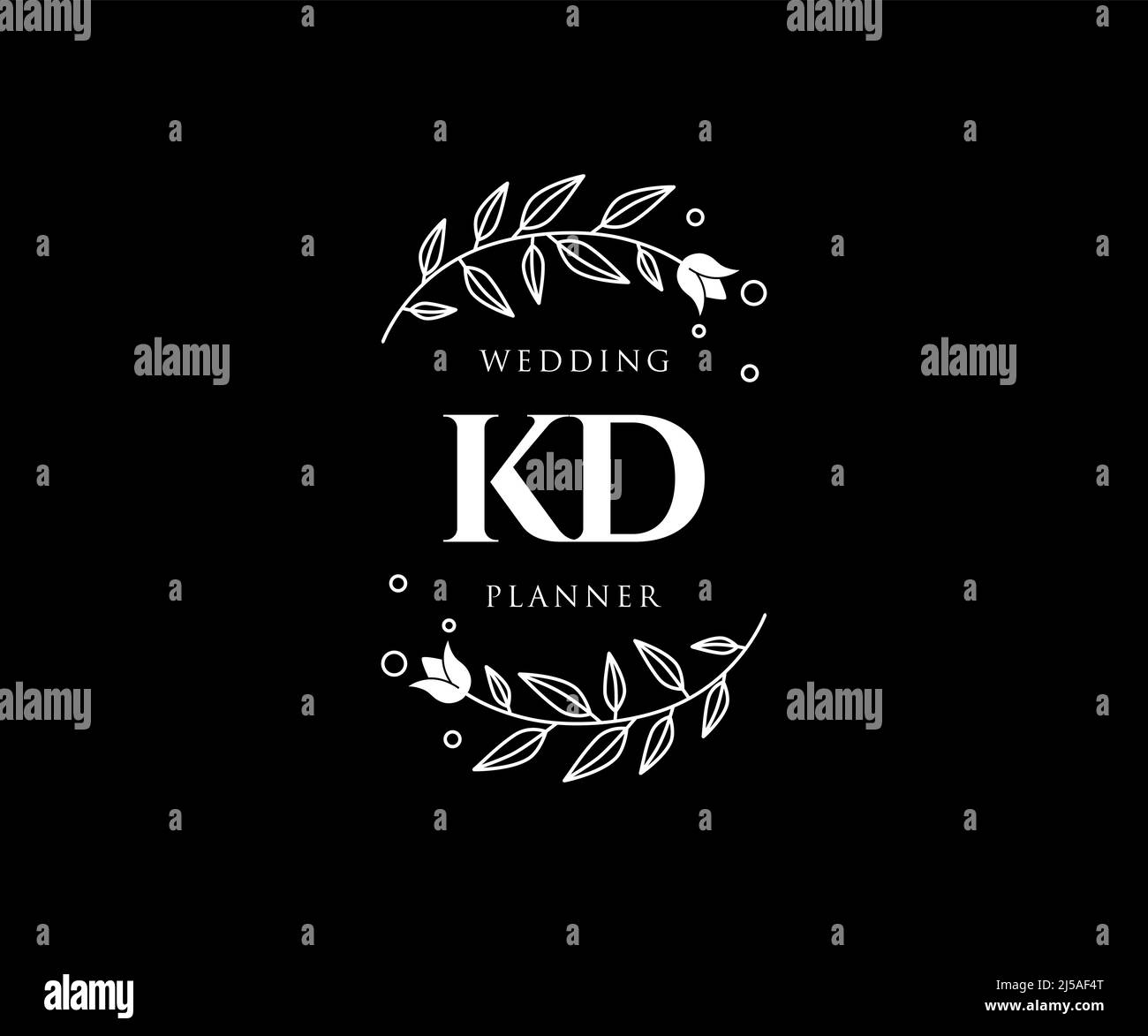 KD Initials letter Wedding monogram logos collection, hand drawn modern ...
