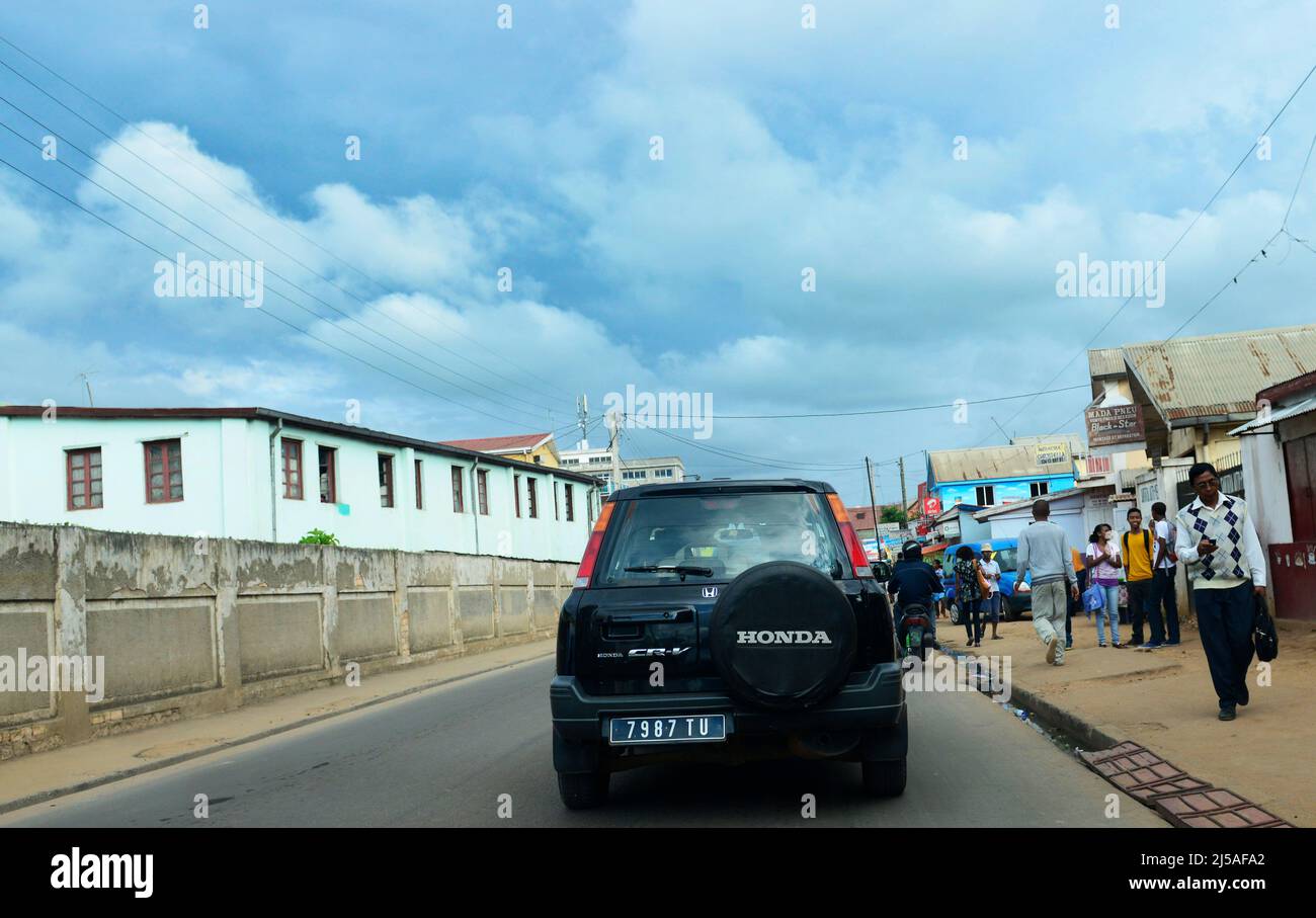 Driving into Antananarivo, Madagascar Stock Photo - Alamy