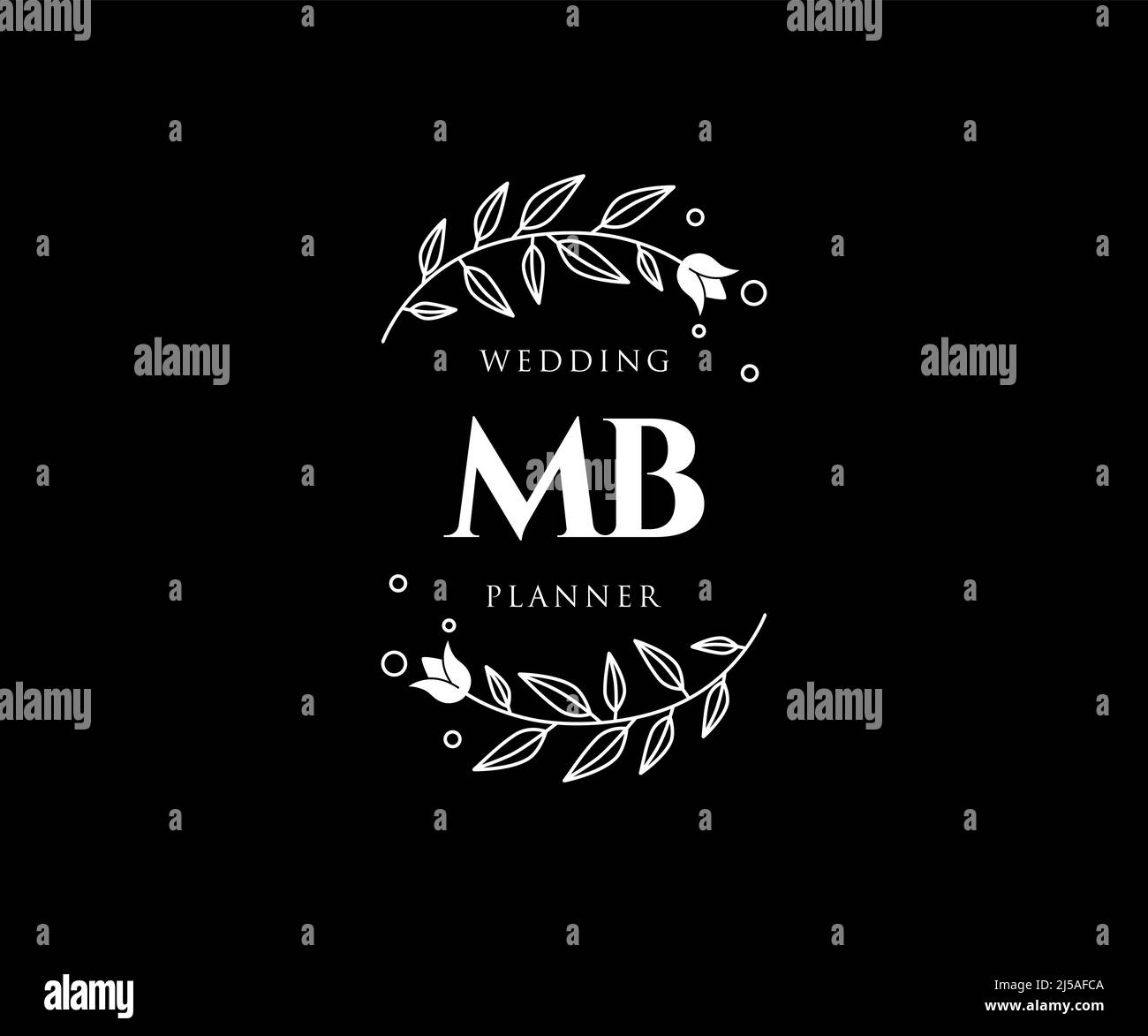 MB Initials letter Wedding monogram logos collection, hand drawn modern ...